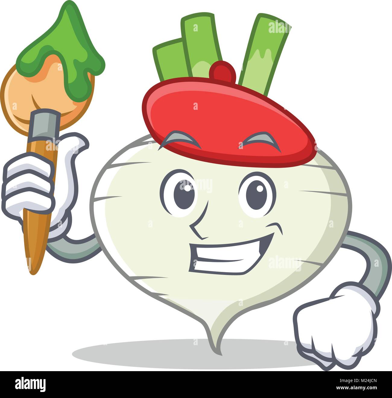 Artist turnip character cartoon style Stock Vector Image & Art - Alamy
