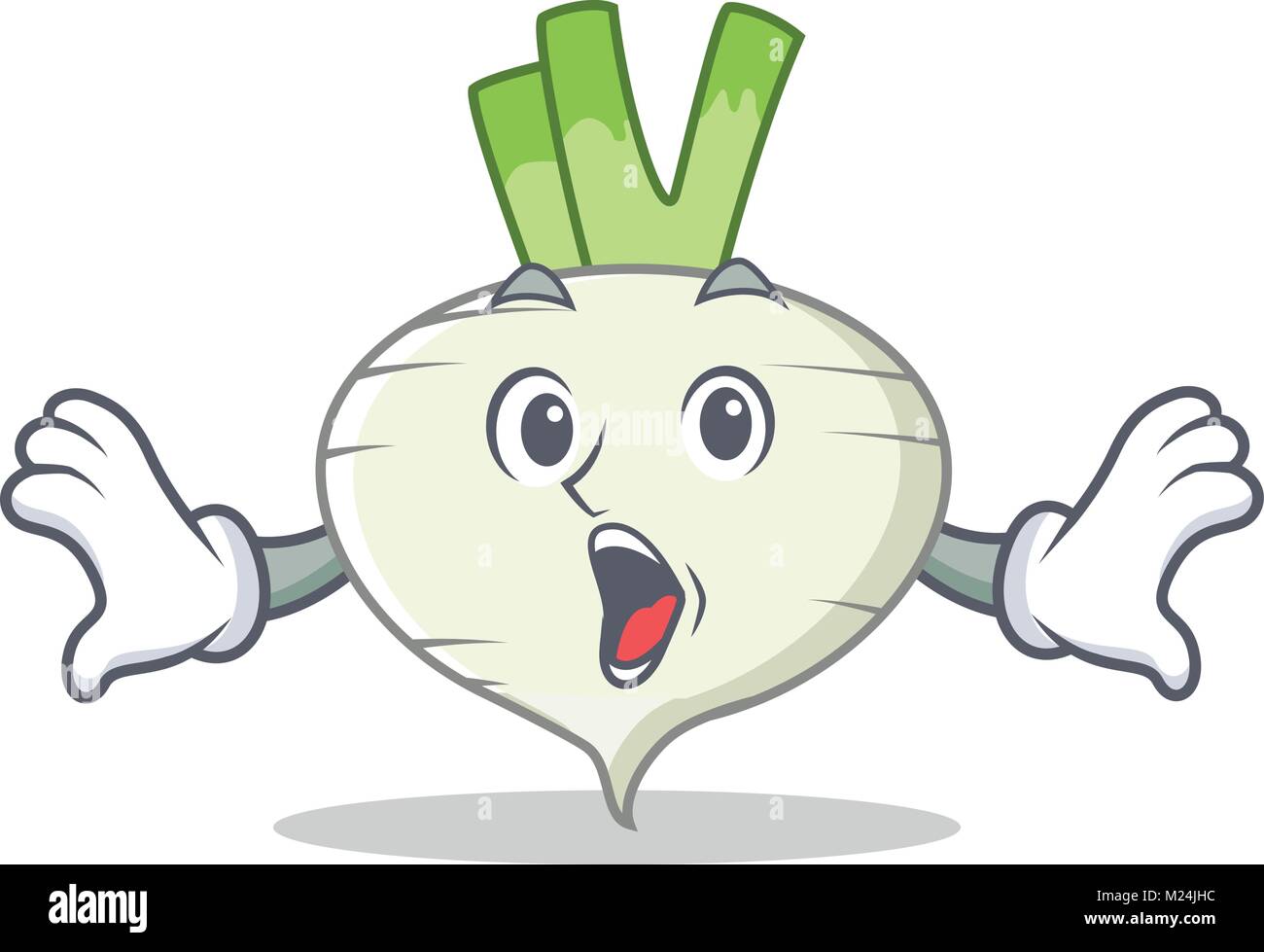 Surprised turnip mascot cartoon style Stock Vector Image & Art - Alamy