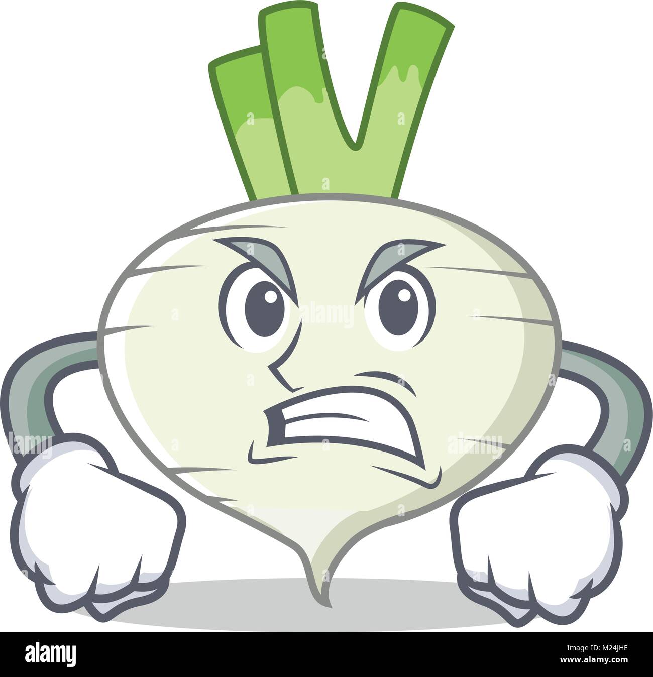 Angry turnip mascot cartoon style Stock Vector Image & Art - Alamy