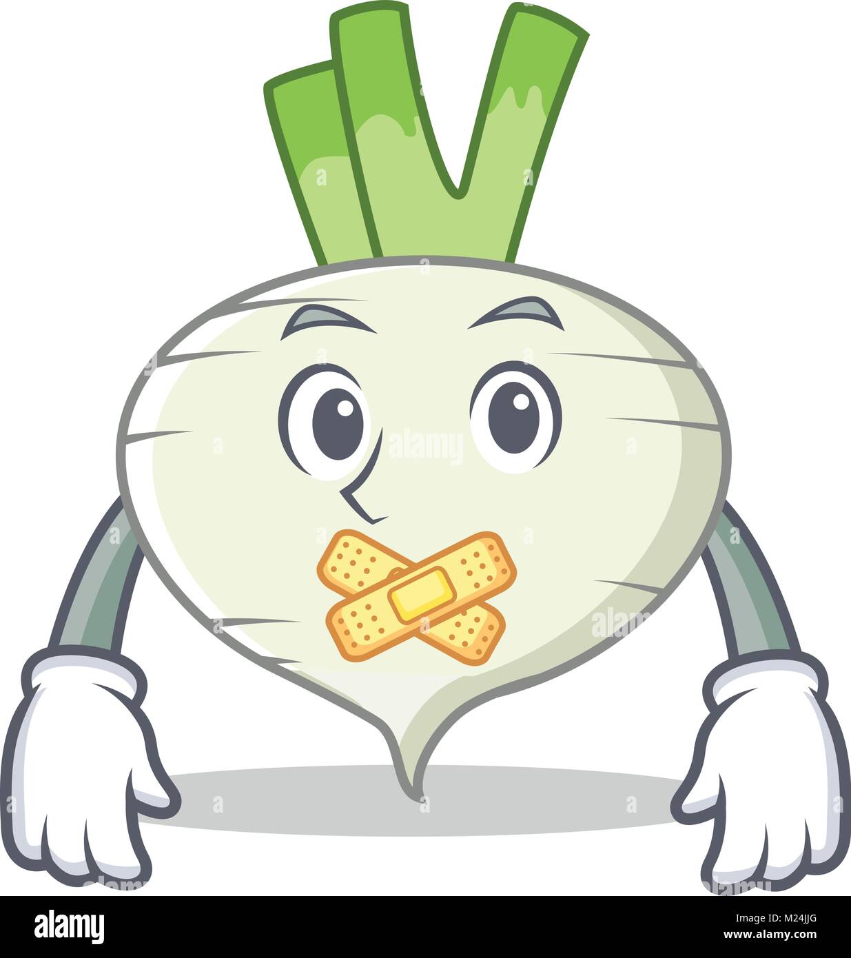 Silent turnip mascot cartoon style Stock Vector Image & Art - Alamy