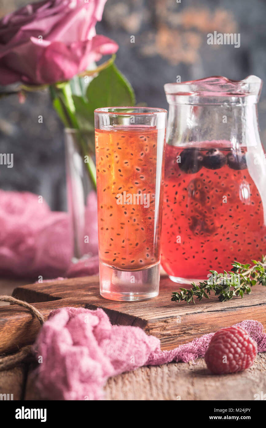 Fresh berry drink Stock Photo - Alamy