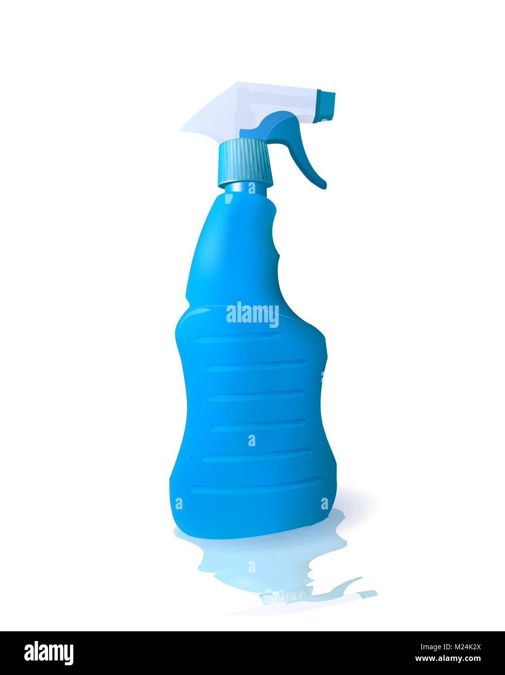 Blue bottle cleaning product Stock Vector Images - Alamy