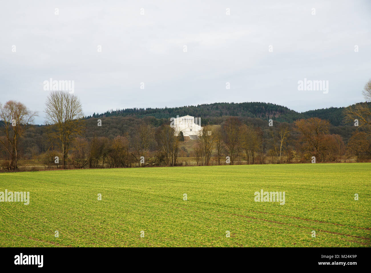 Memorial Walhalla in Donaustauf in the Bavarian district of Memorial ...