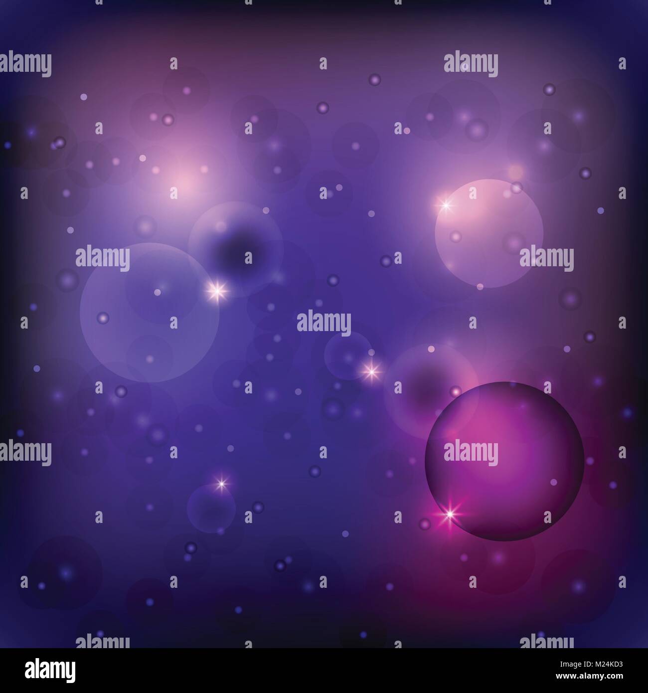 Abstract star wink circle on dark purple background, stock vector Stock ...
