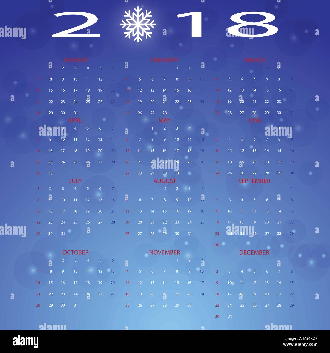 August snow Stock Vector Images - Alamy