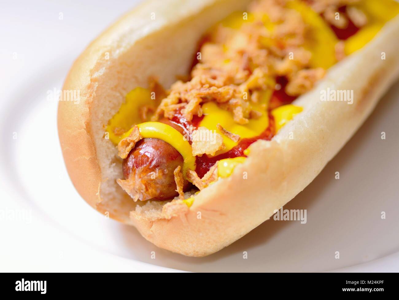 Plain hot dog hotdog hi-res stock photography and images - Alamy