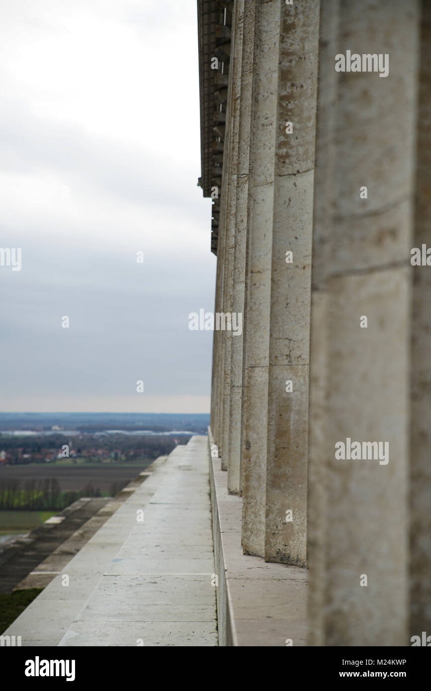 Memorial Walhalla in Donaustauf in the Bavarian district of Memorial ...