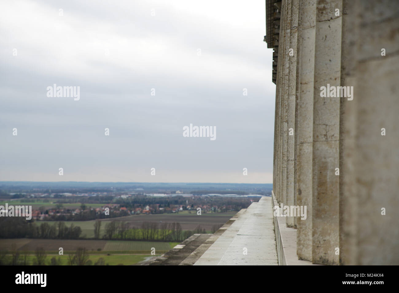 Memorial Walhalla in Donaustauf in the Bavarian district of Memorial ...