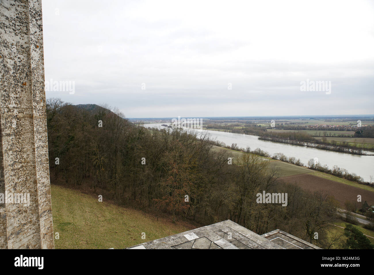 Memorial Walhalla in Donaustauf in the Bavarian district of Memorial ...