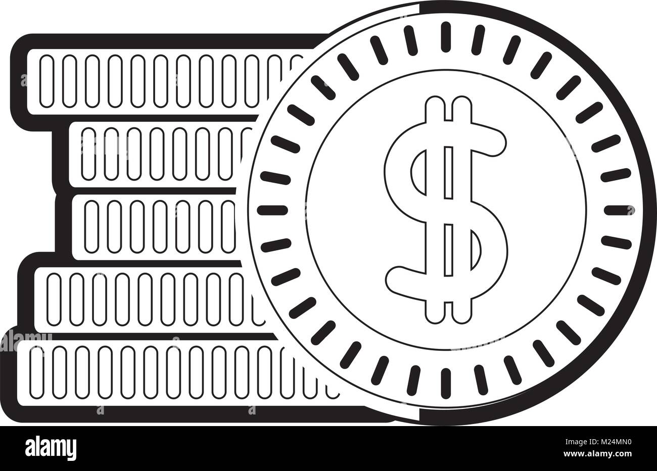 Peso coins Stock Vector Images - Alamy