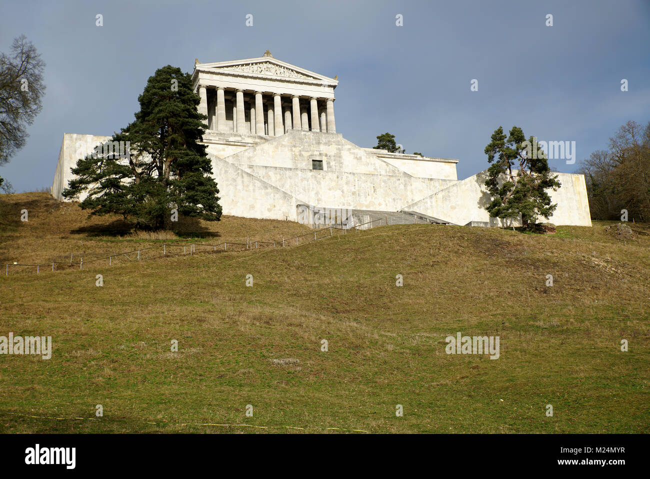 Memorial Walhalla in Donaustauf in the Bavarian district of Memorial ...