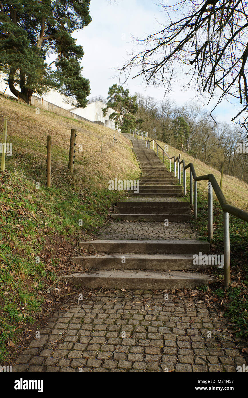 Memorial Walhalla in Donaustauf in the Bavarian district of Memorial ...