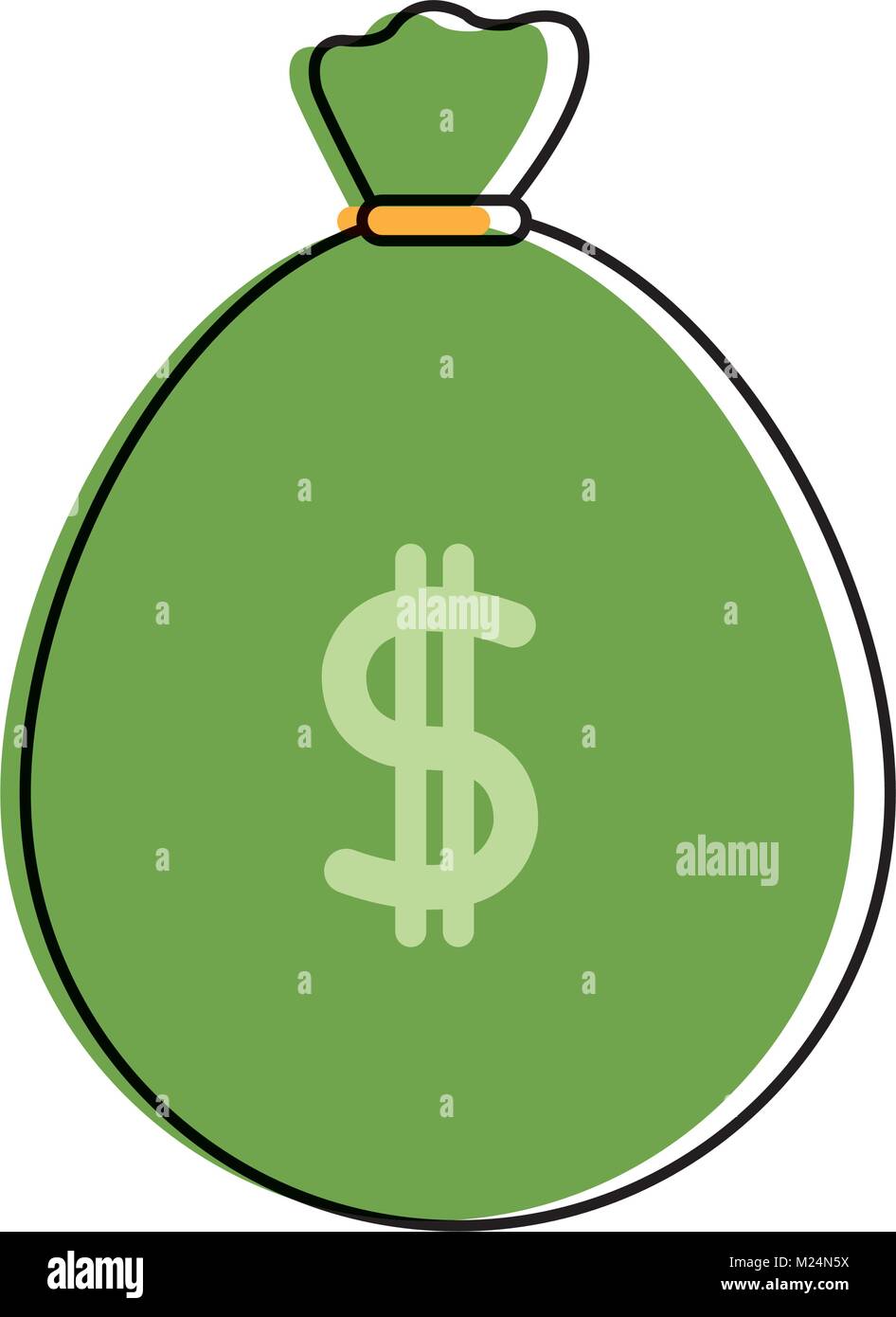 color bag to save cash money with peso symbol Stock Vector Image & Art ...