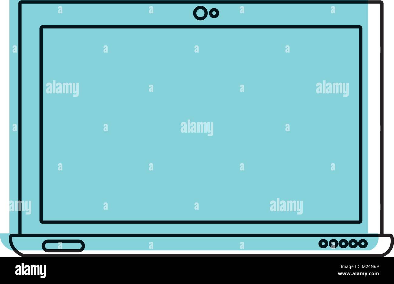 color electronic screen laptop technology icon Stock Vector Image & Art ...