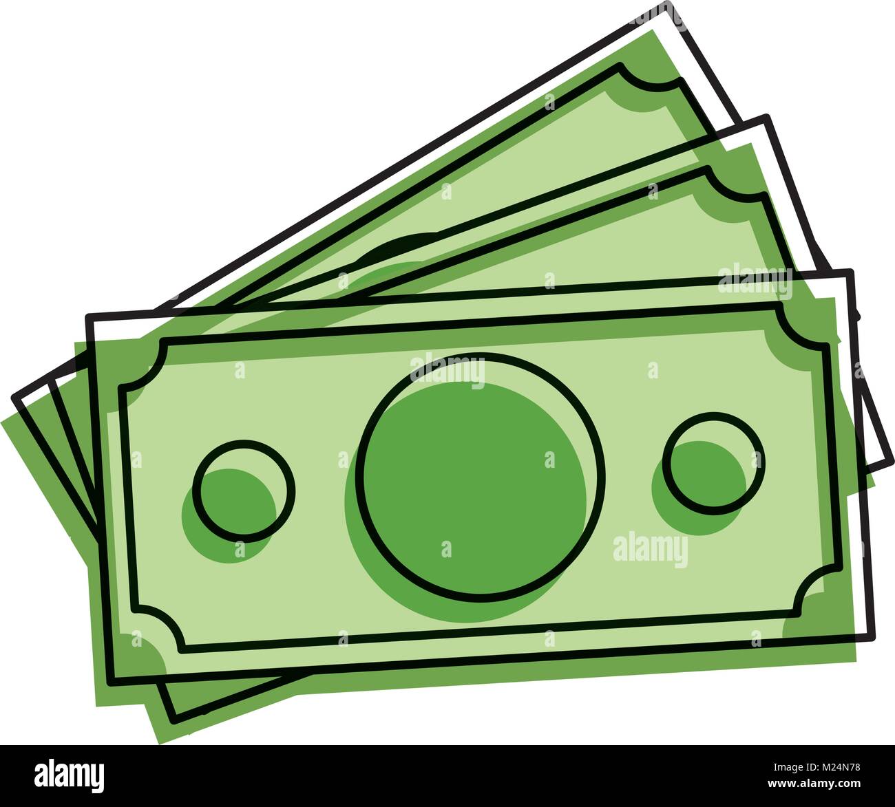 color bills cash money to finance account Stock Vector Image & Art - Alamy