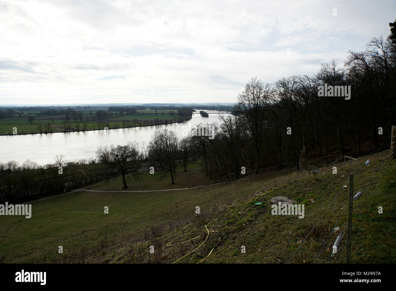Memorial Walhalla in Donaustauf in the Bavarian district of Memorial ...