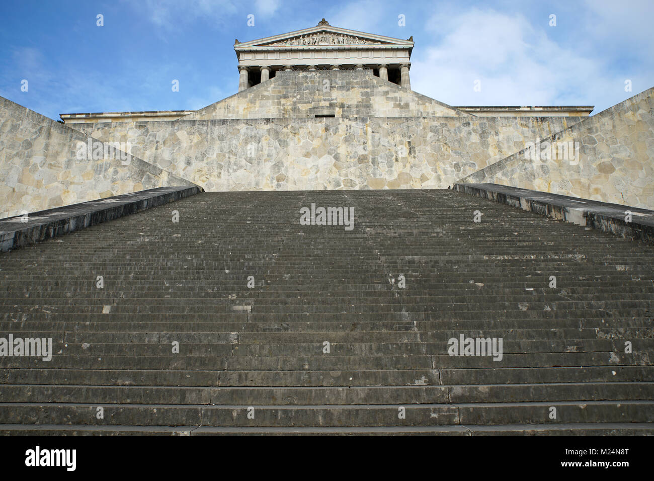 Memorial Walhalla in Donaustauf in the Bavarian district of Memorial ...