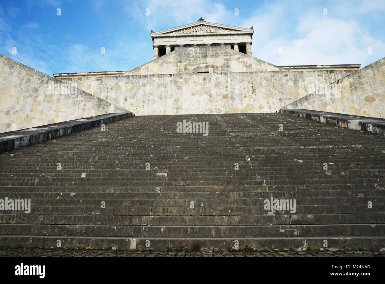 Memorial Walhalla in Donaustauf in the Bavarian district of Memorial ...