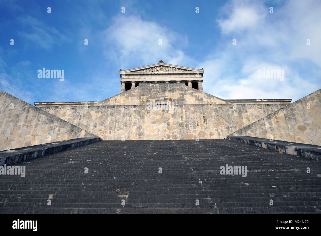 Memorial Walhalla in Donaustauf in the Bavarian district of Memorial ...
