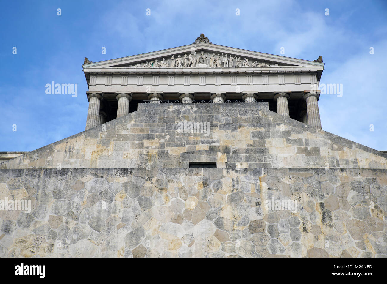 Memorial Walhalla in Donaustauf in the Bavarian district of Memorial ...