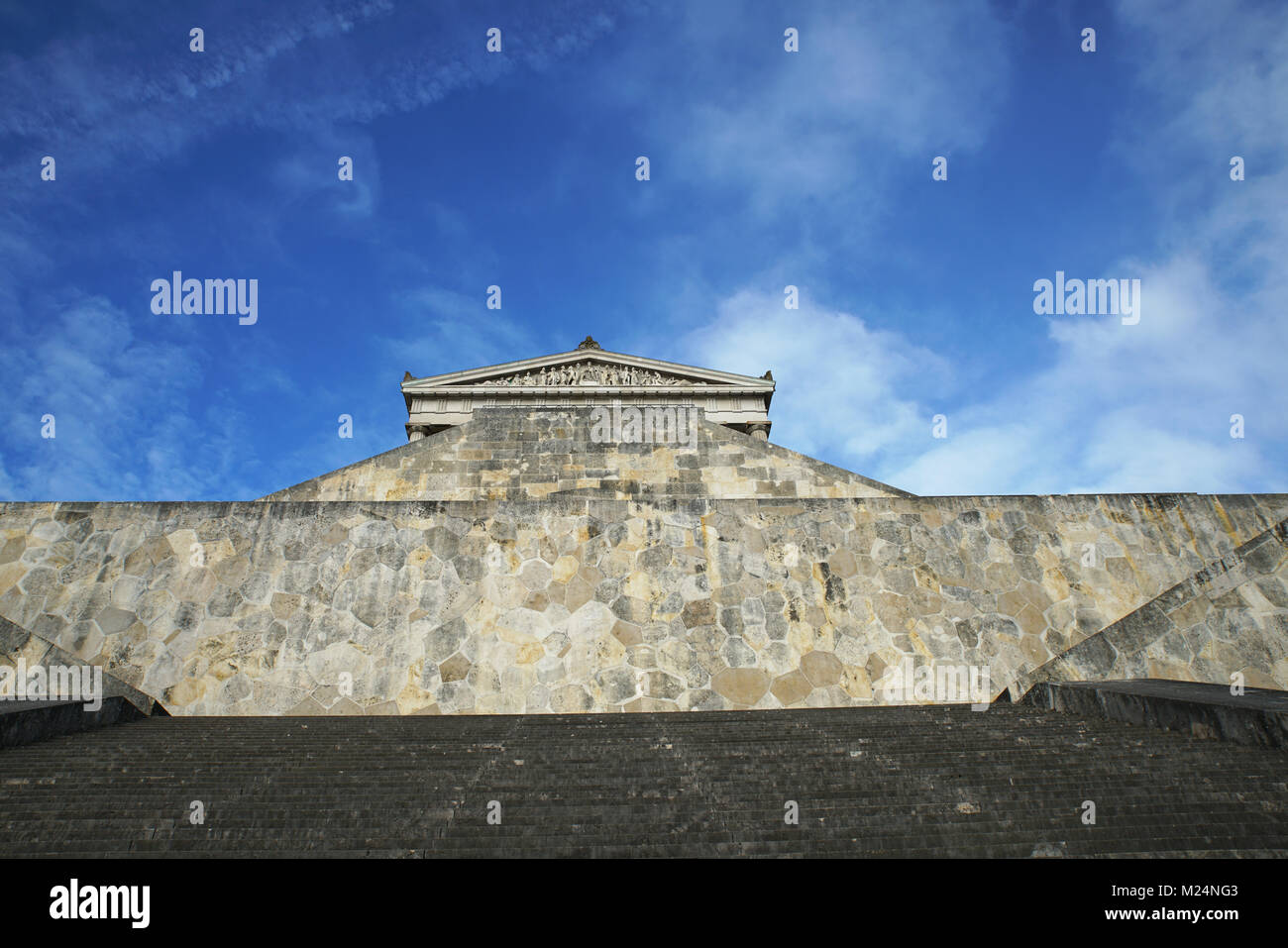 Memorial Walhalla in Donaustauf in the Bavarian district of Memorial ...