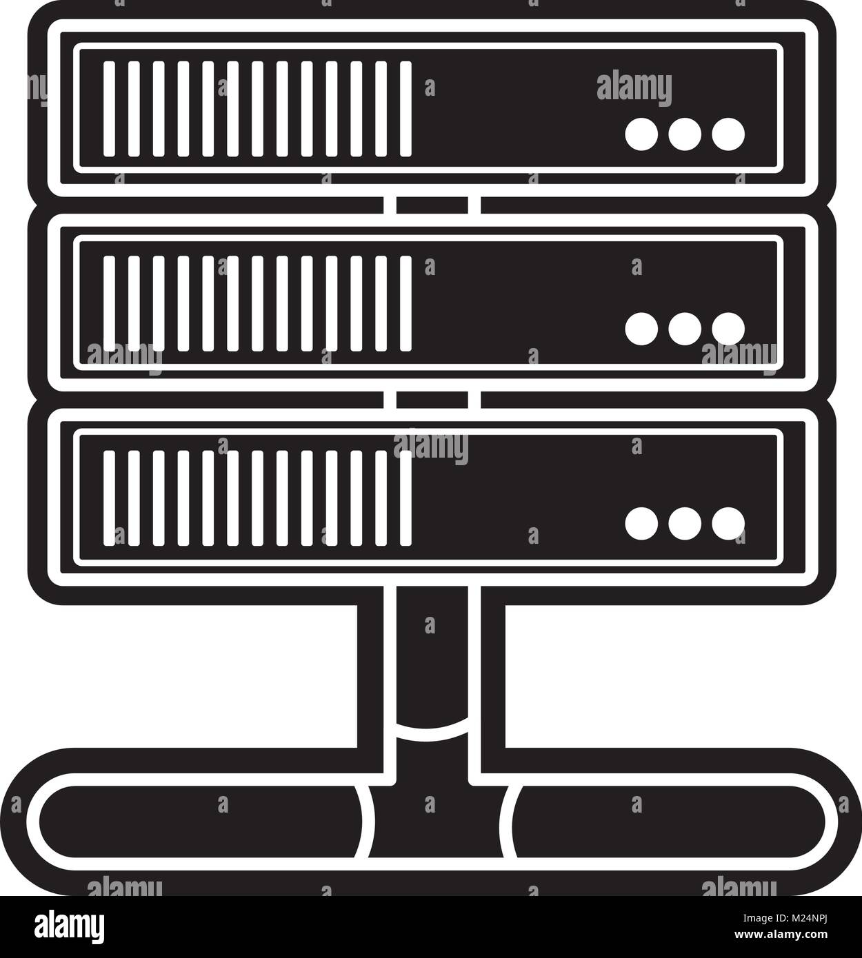 silhouette wifi router technology to web access Stock Vector Image ...