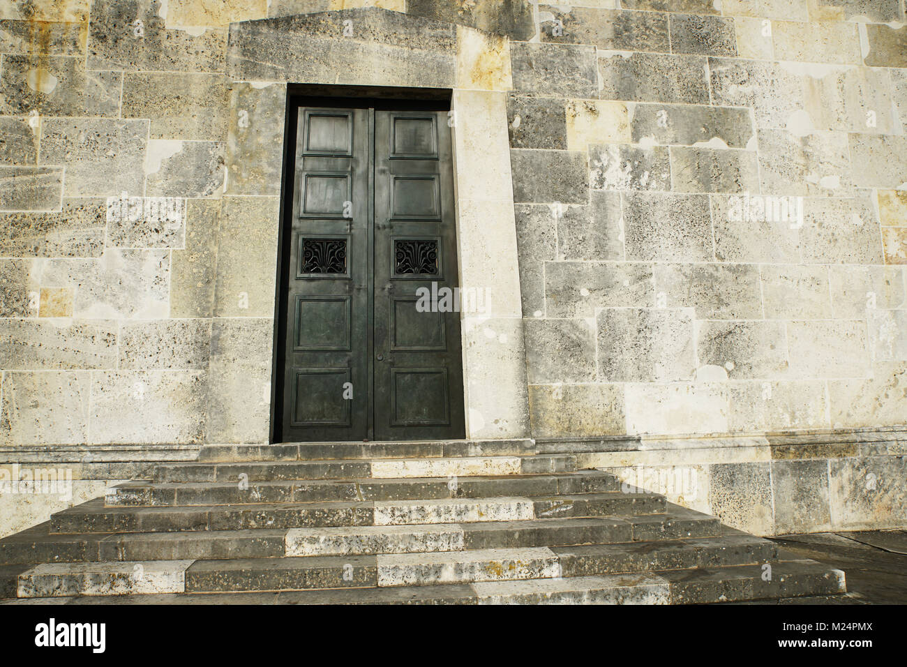 Memorial Walhalla in Donaustauf in the Bavarian district of Memorial ...