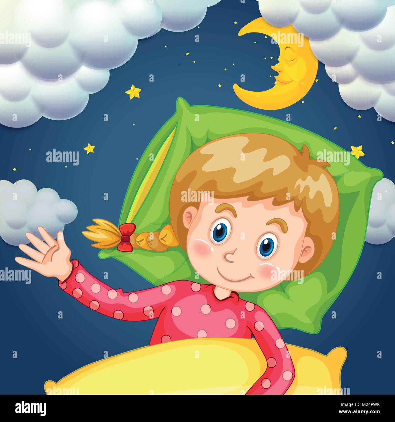 Night time illustration Stock Vector Images - Alamy