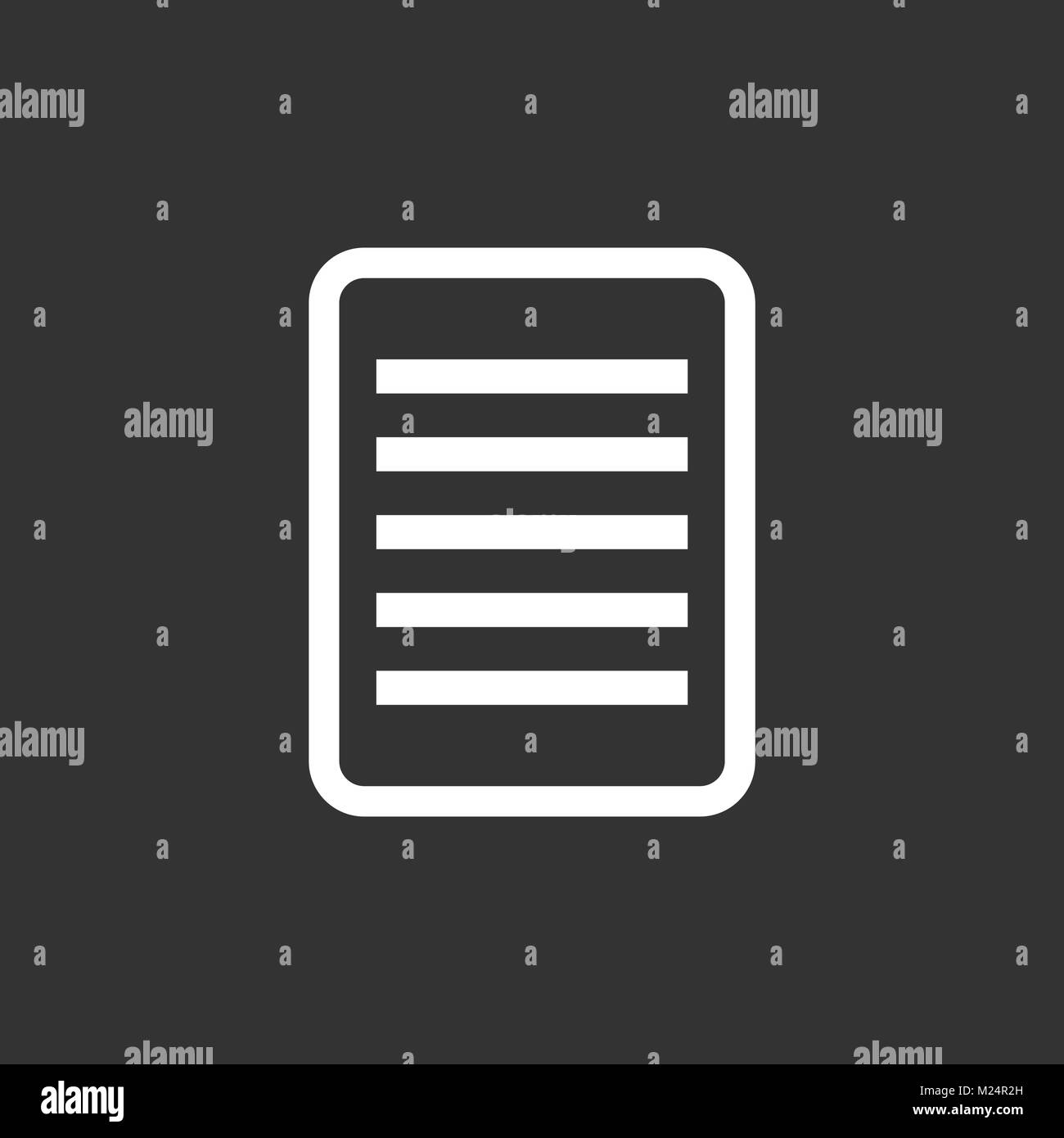 Document pictogram icon. Simple flat illustration for business ...