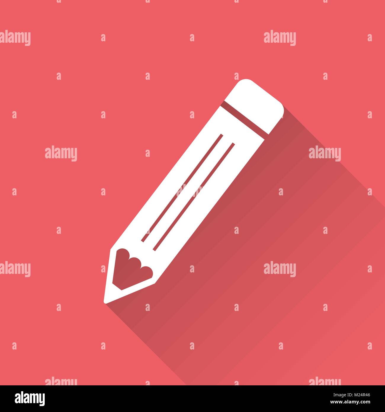 Red pencil isolated edit Stock Vector Images - Alamy