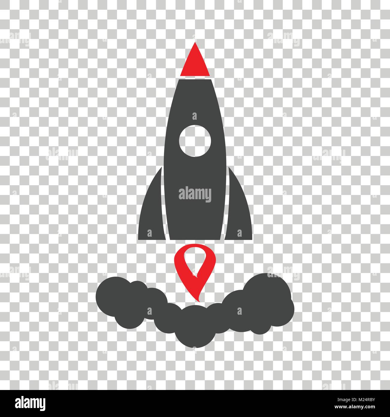 Rocket vector pictogram icon. Simple flat pictogram for business ...