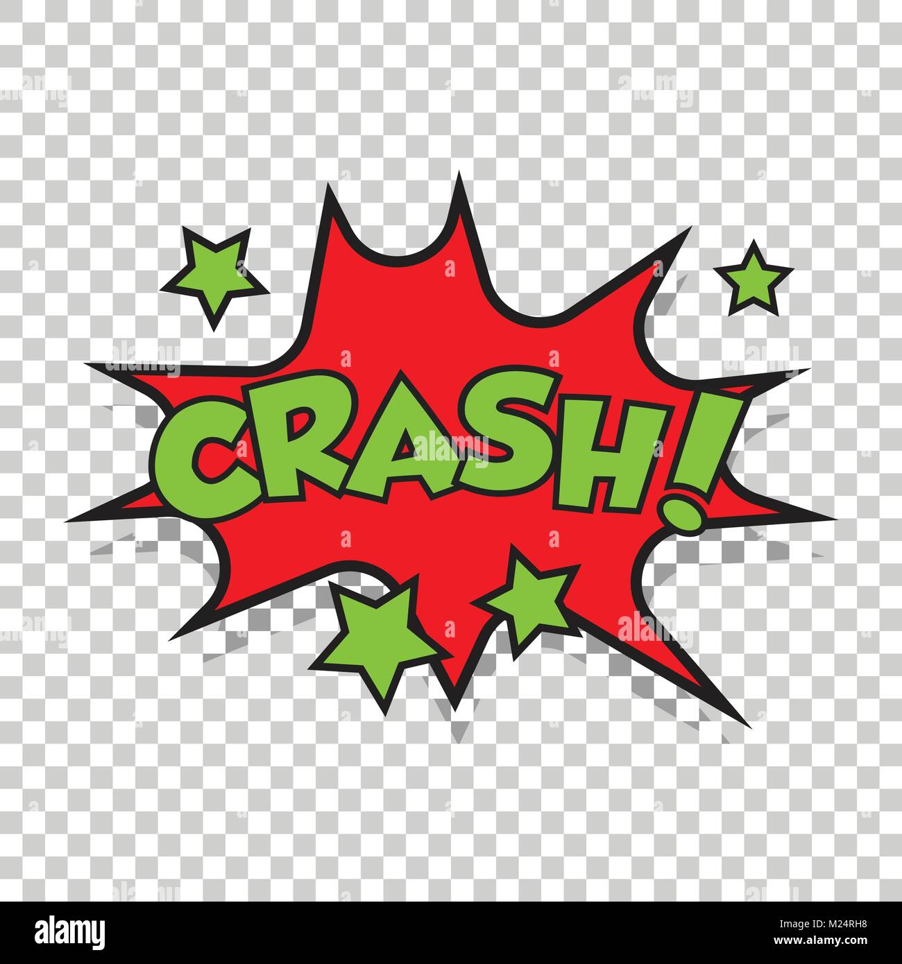 Crash comic sound effects. Sound bubble speech with word and comic ...