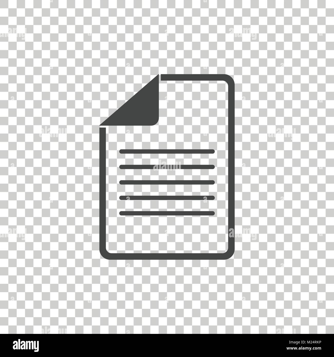 Document icon vector flat illustration. Isolated documents symbol ...