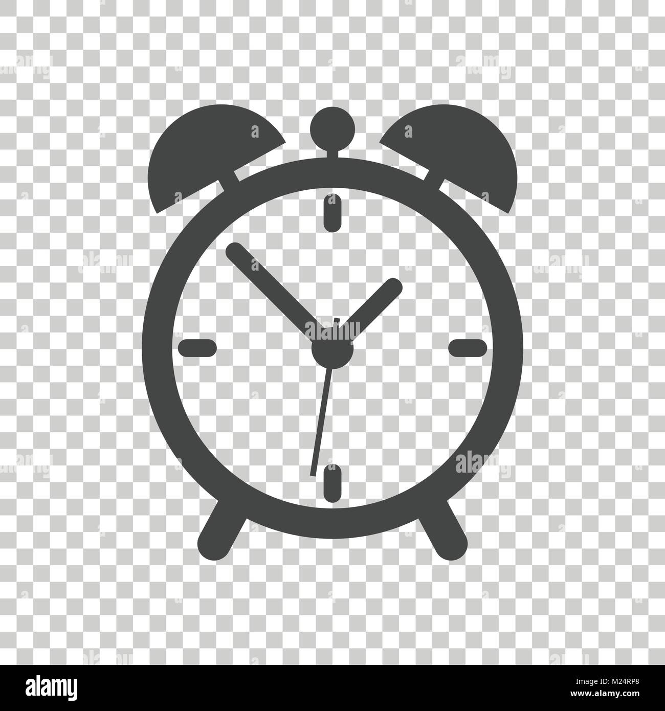 Clock icon, flat design. Vector illustration on isolated background ...