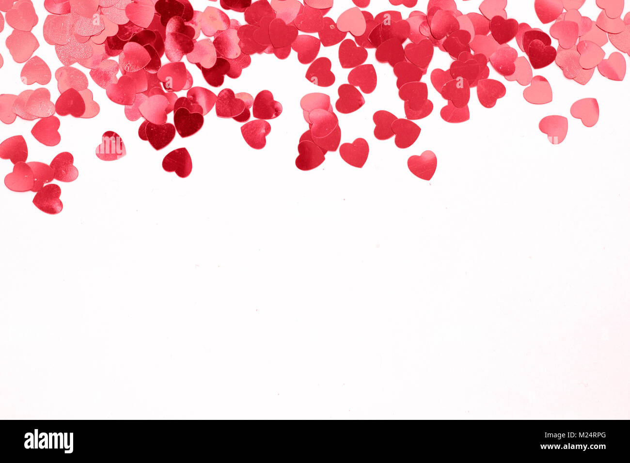 Hearts on white background. Love concept Stock Photo - Alamy