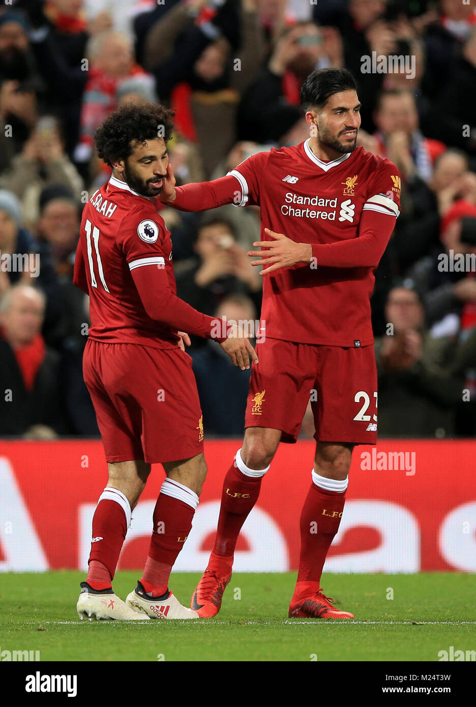 Salah liverpool 2018 celebrates hi-res stock photography and images - Alamy