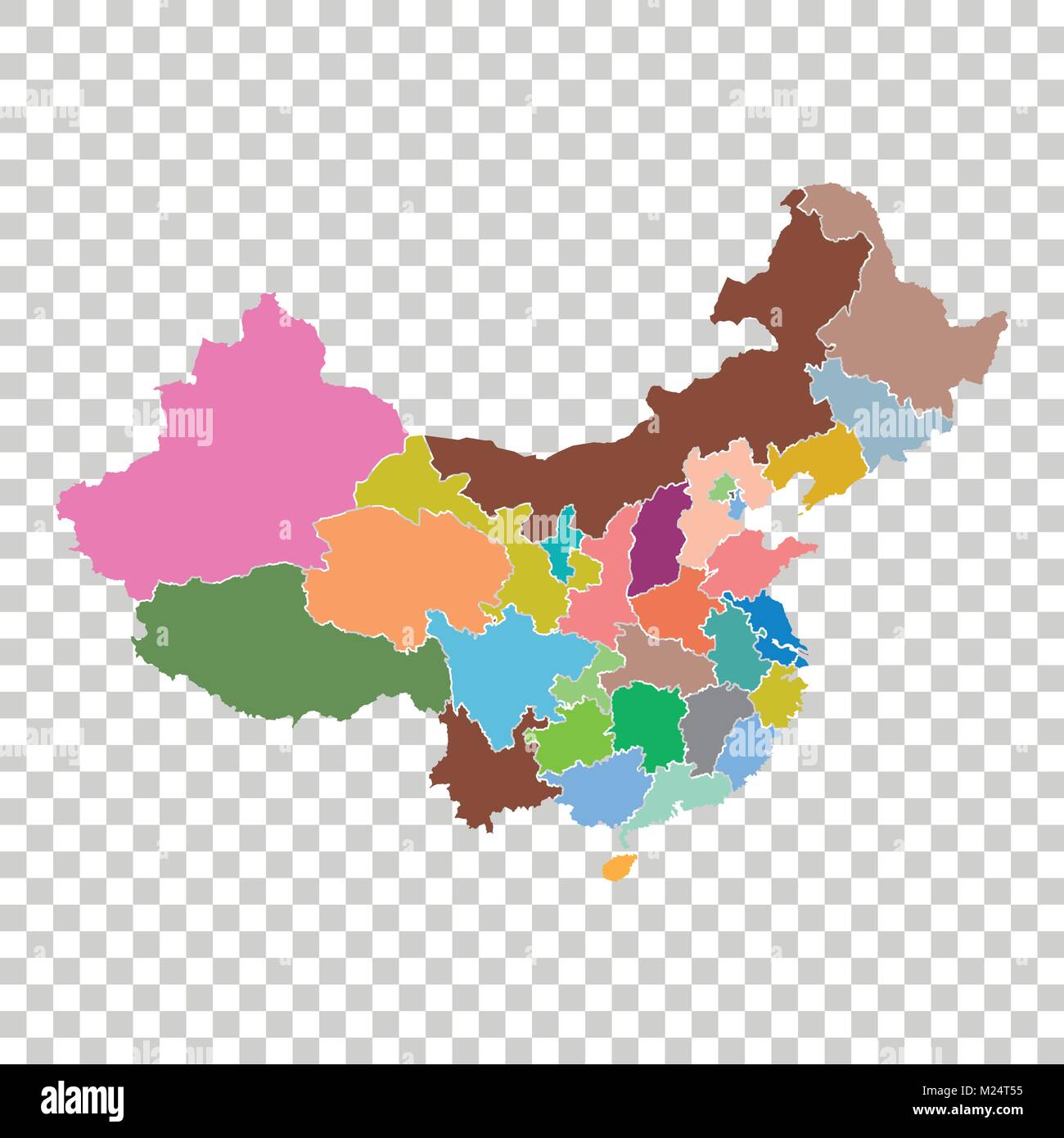 Xinjiang china asia map High Resolution Stock Photography and Images ...