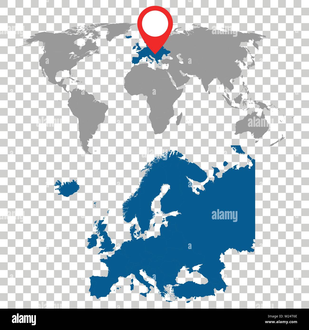 Detailed map of europe hi-res stock photography and images - Alamy