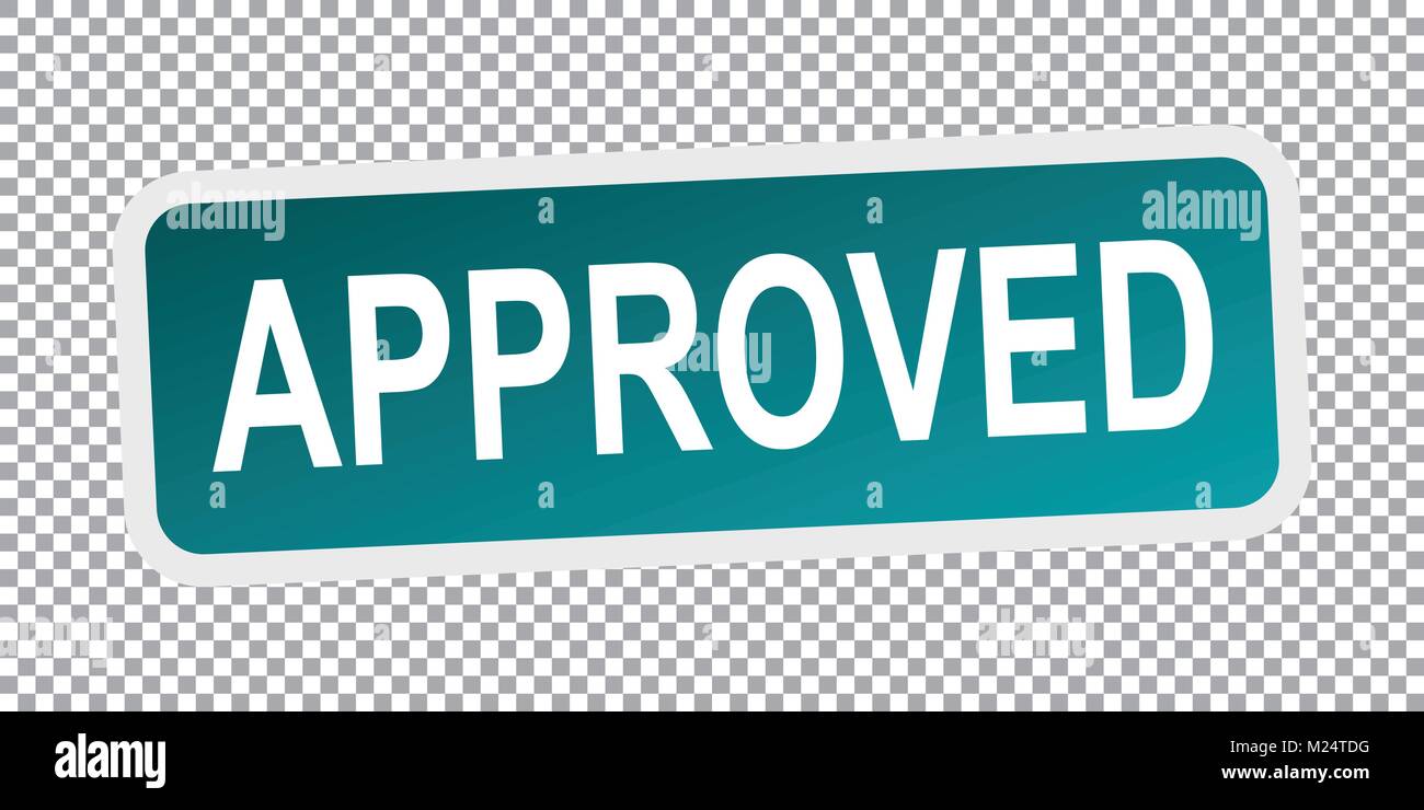 Vector approved sign. Flat vector illustration Stock Vector Image & Art ...