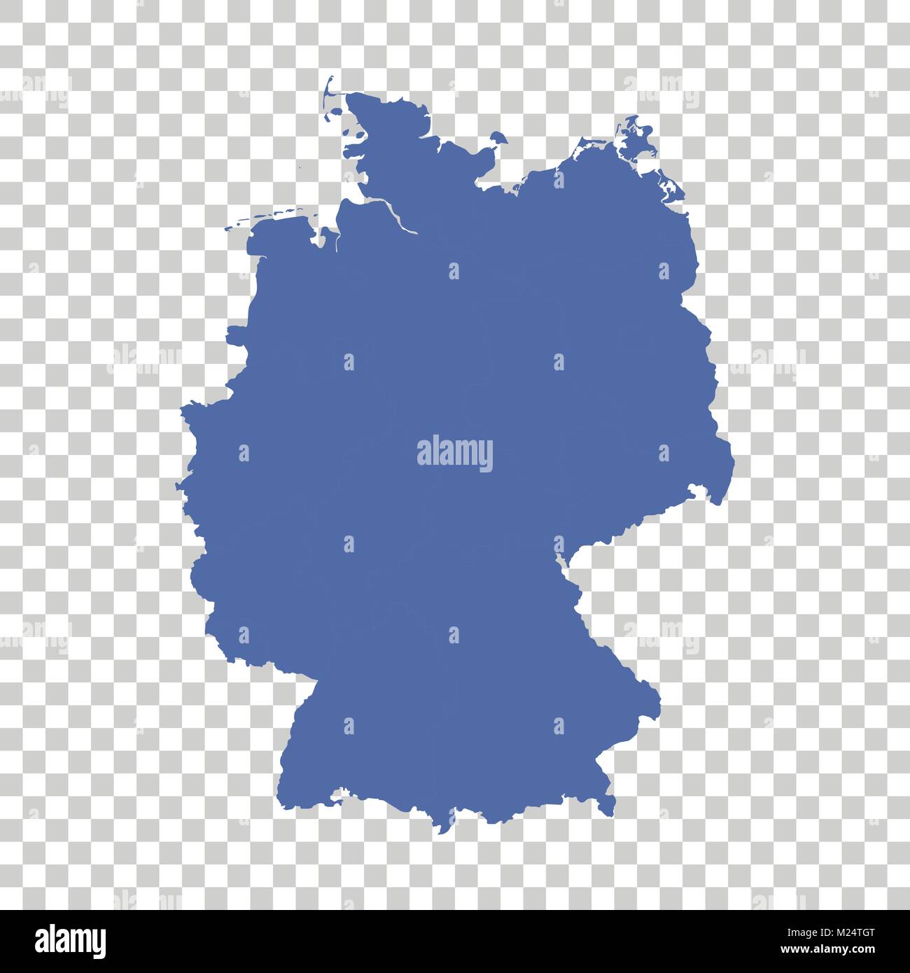Germany Map on isolated background. Flat vector Stock Vector Image ...