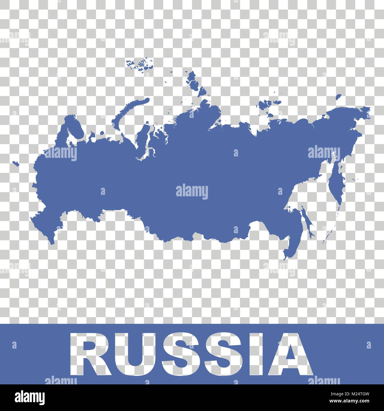 Russia map. Vector flat Stock Vector Image & Art - Alamy