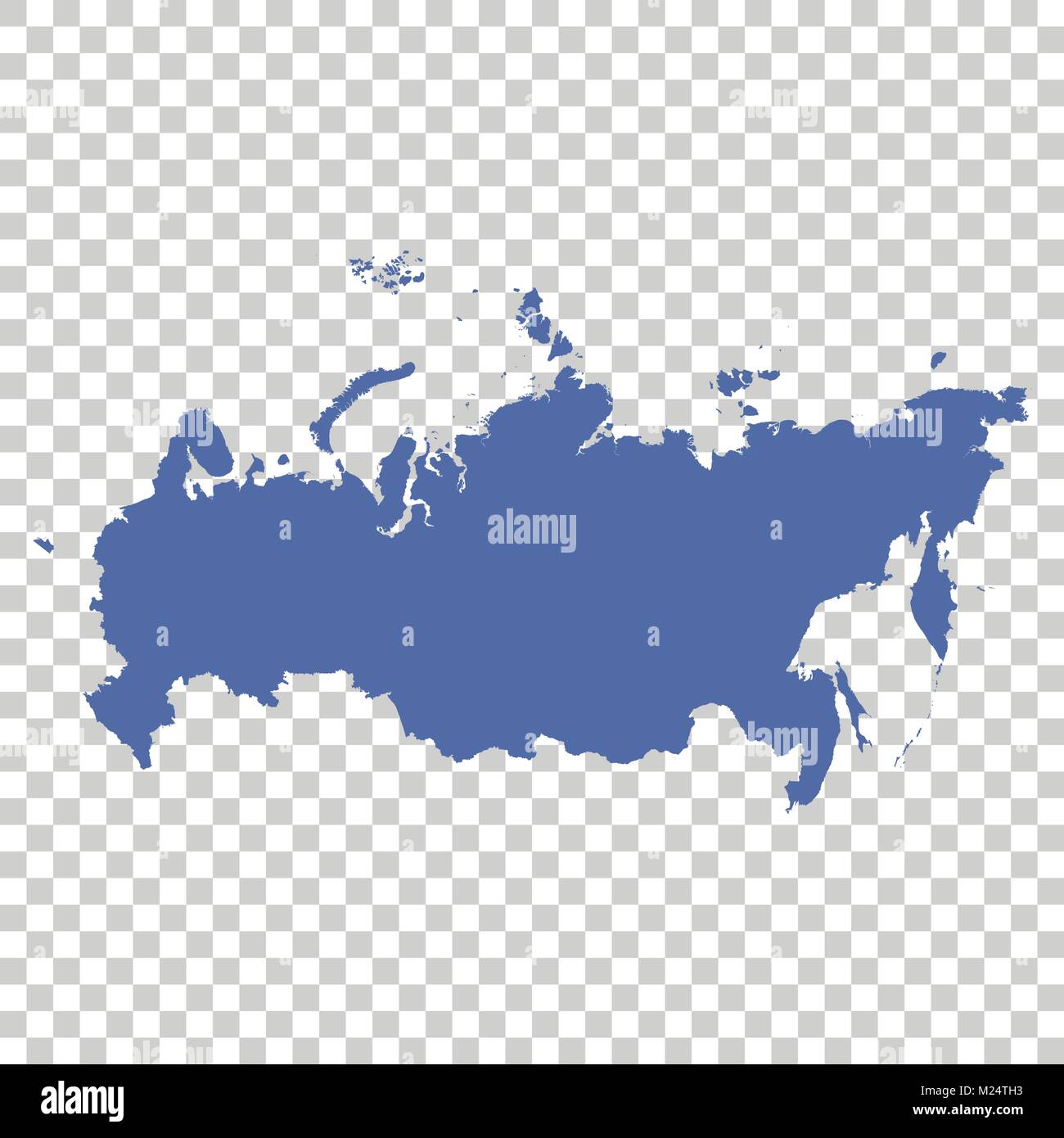 High detailed vector map - Russia Stock Vector Image & Art - Alamy