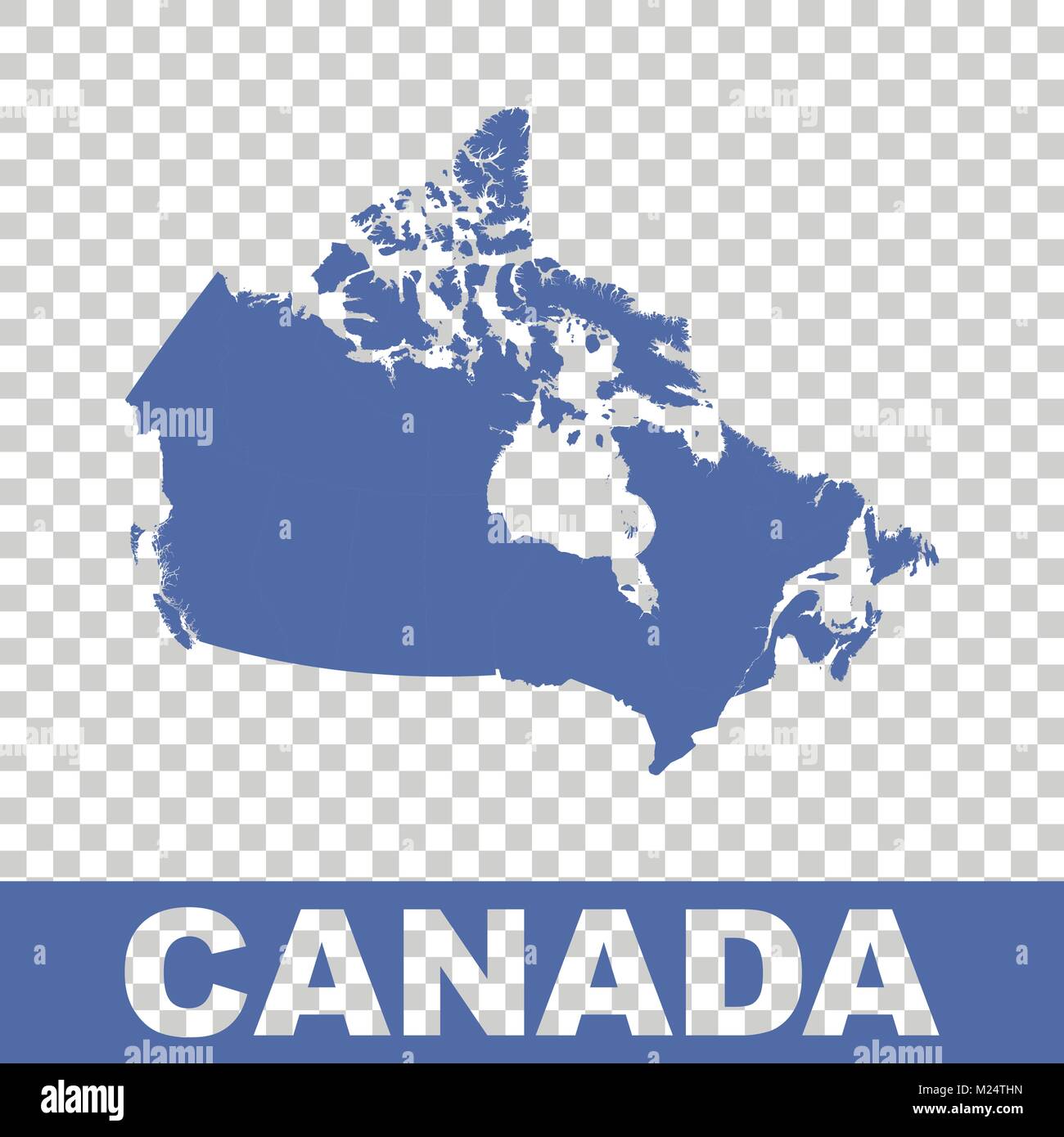 Canada map. Flat vector Stock Vector Image & Art - Alamy