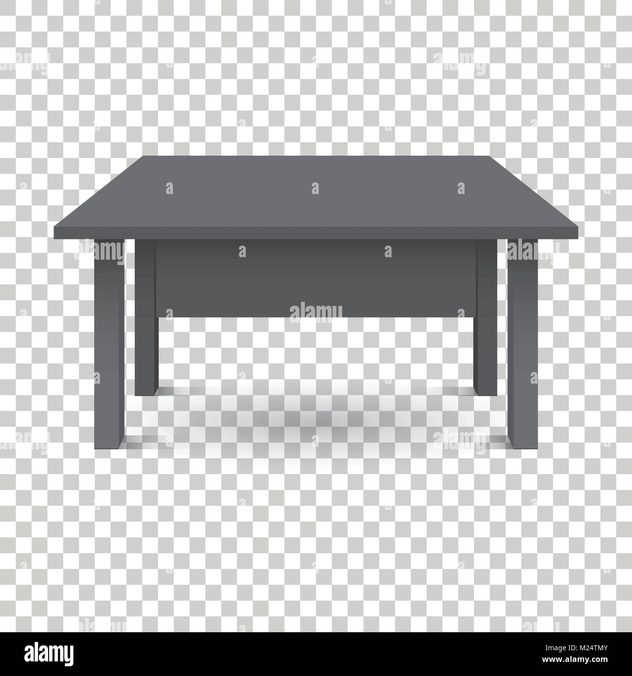 Vector 3d table for object presentation. Empty black top table on ...