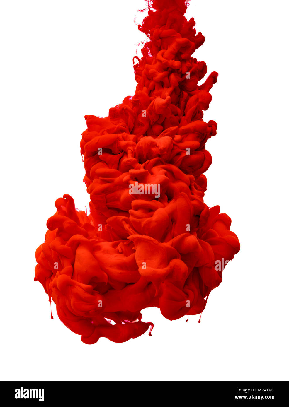 Red acrylic paint drop in hi-res stock photography and images - Alamy