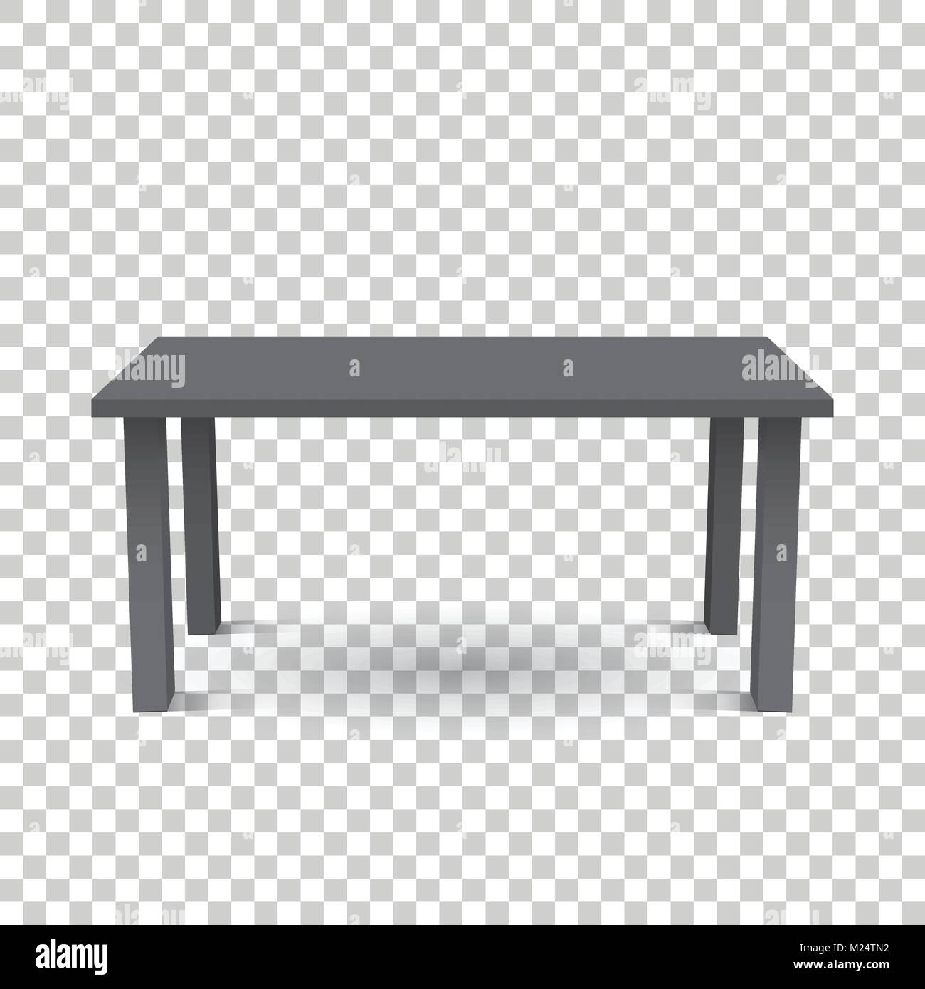 Vector 3d table for object presentation. Empty black top table on ...