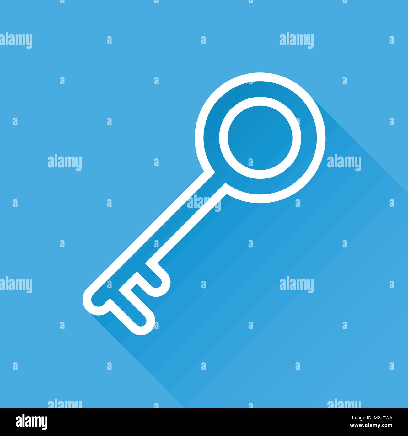Blue lock on door Stock Vector Images - Alamy