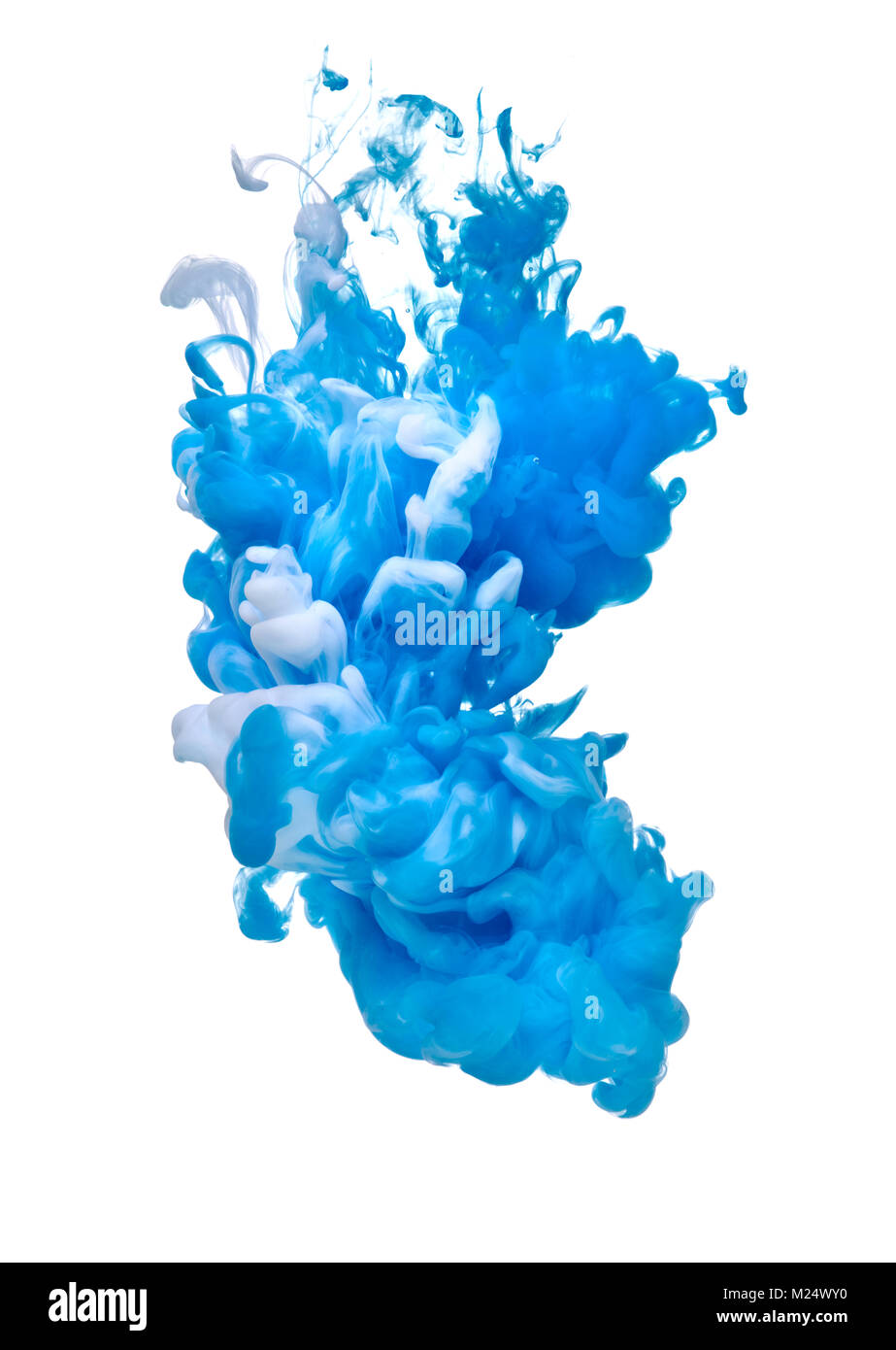 White blue acrylic paint Cut Out Stock Images & Pictures - Alamy