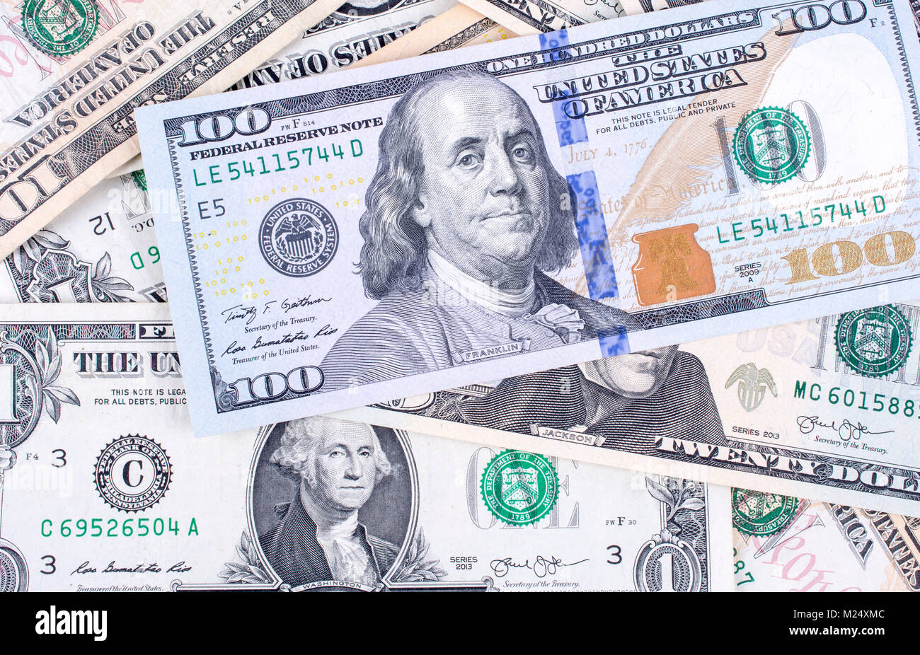 American one hundred dollar bill hi-res stock photography and images ...