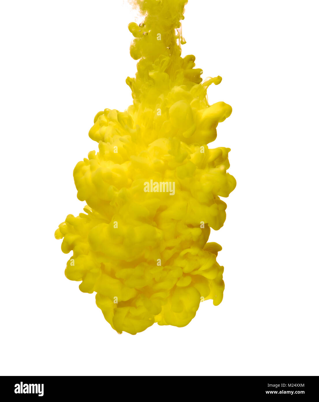 yellow paint in water Stock Photo - Alamy